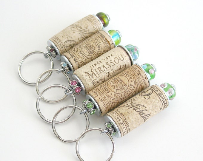 Cork Key Chains - Etsy