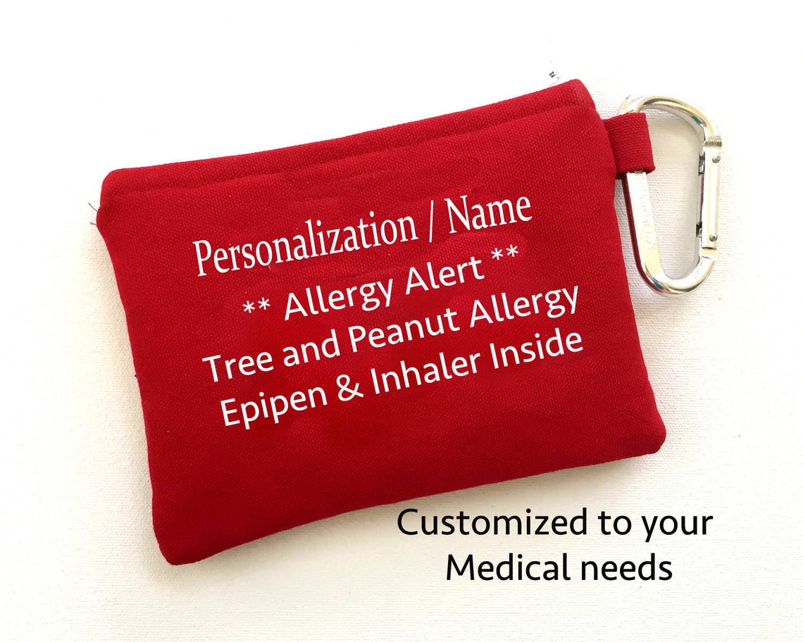 Medical Alert Pouch Epipen Inhaler Case Auto Injector Pouch - Etsy