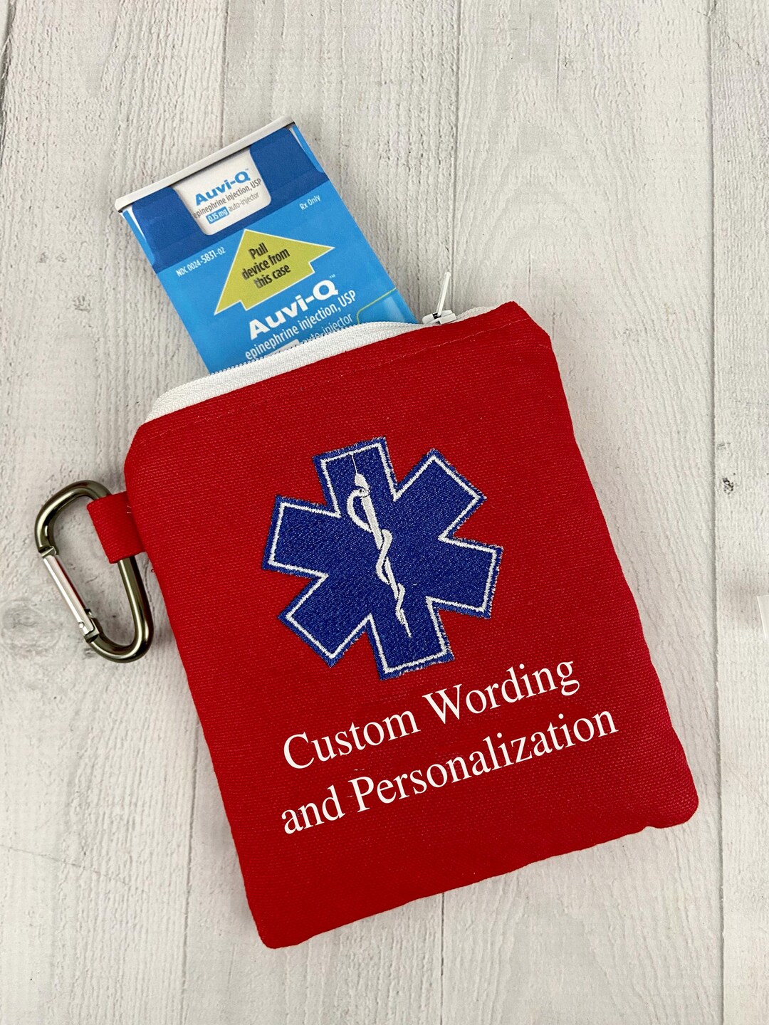 Medical Alert Pouch, Auvi-q Inhaler Case, Auto Injector Pouch ...