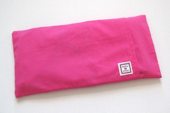 Heating Pad microwavable SOLID PINK // Buckwheat and Rice | Etsy