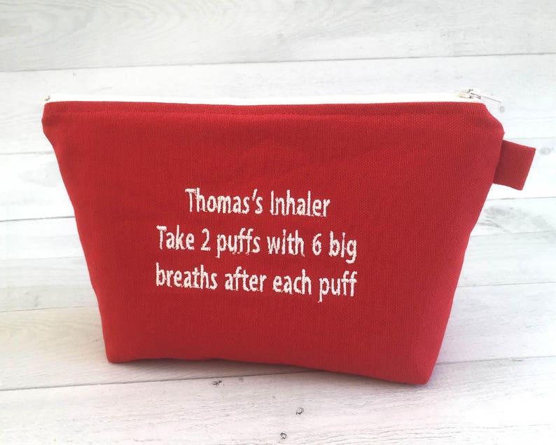 Large Medical Alert Pouch, Epipen Inhaler Case, Emergency Bag, Spacer ...