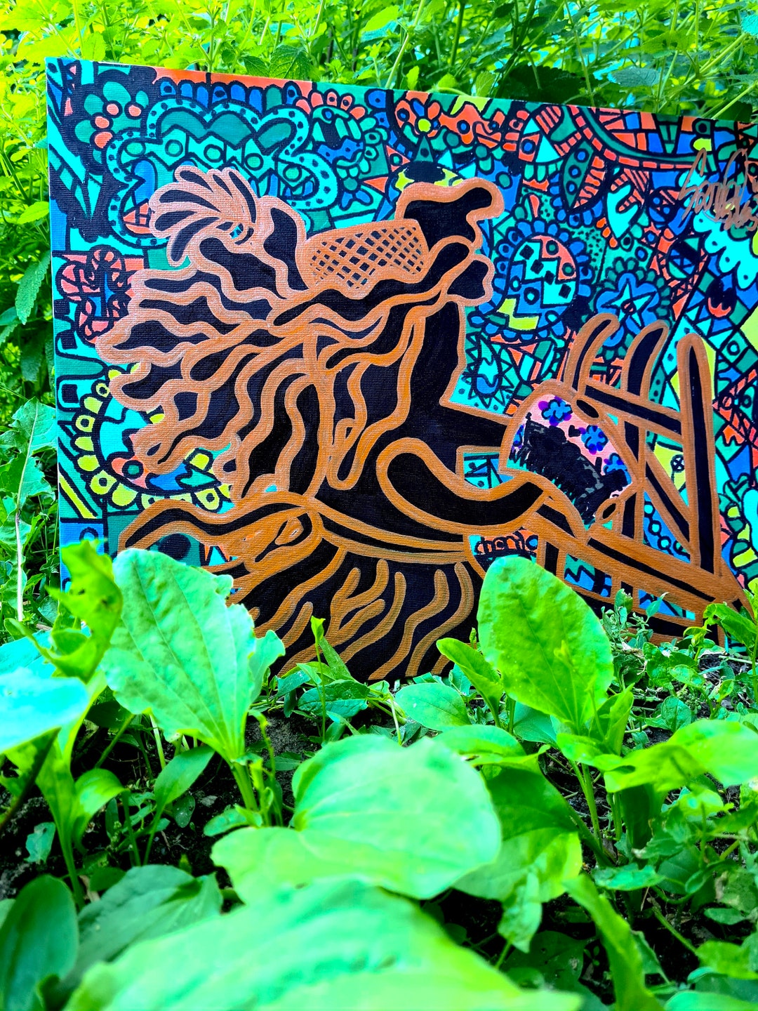 Title: „doodle Dream“ - Doodle Art, Hand-drawn, Unique Piece, Abstract ...