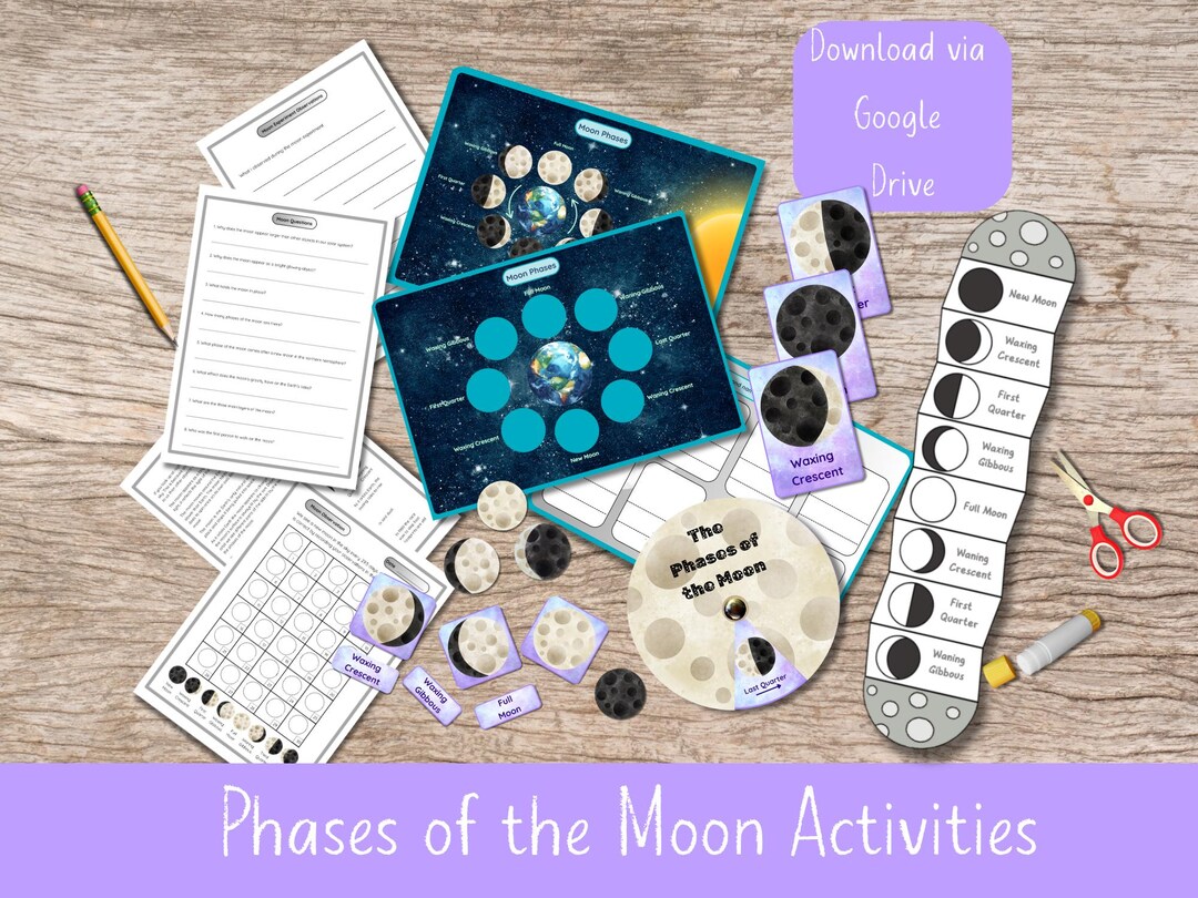 Moon Phases Activities Pack: Science Resources for Kids (PDF Download ...