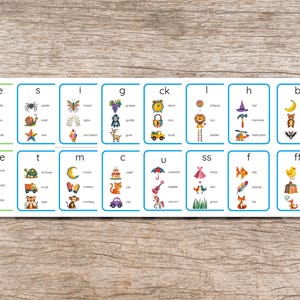 Phonics Flashcards for Early Reading, Phase 2–4, Blends and Digraphs ...
