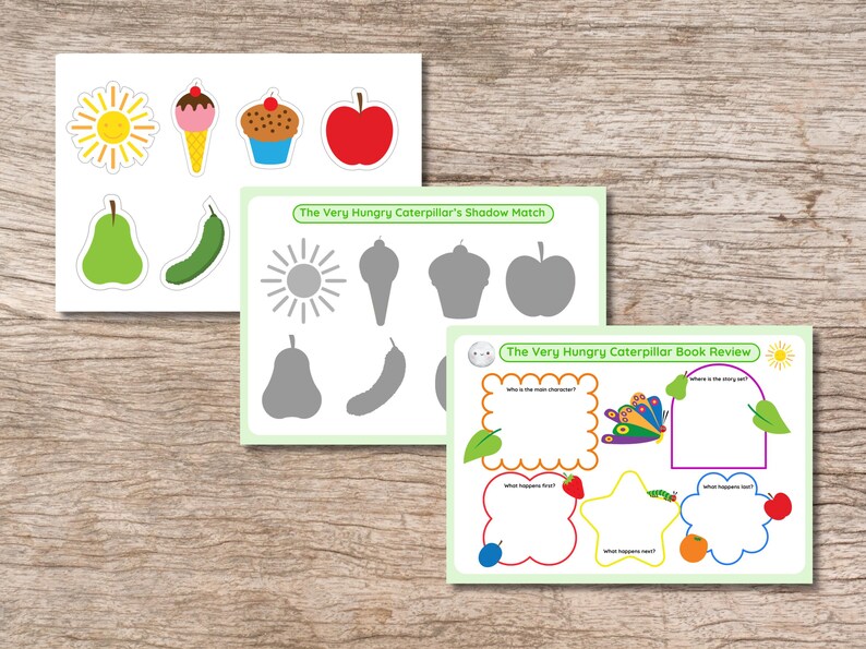 The Very Hungry Caterpillar, Printable Activities, Worksheet, Busy Book ...