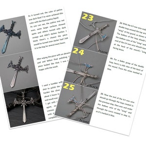 The Sword Pendant Tutorial - a Lesson in Wire Work. No Soldering! - Etsy
