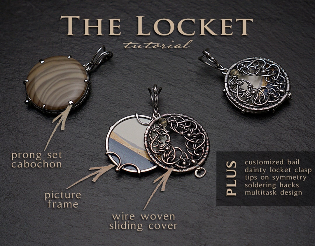 The Locket Pendant Tutorial - a Lesson in Wire Wrapping and Soldering ...