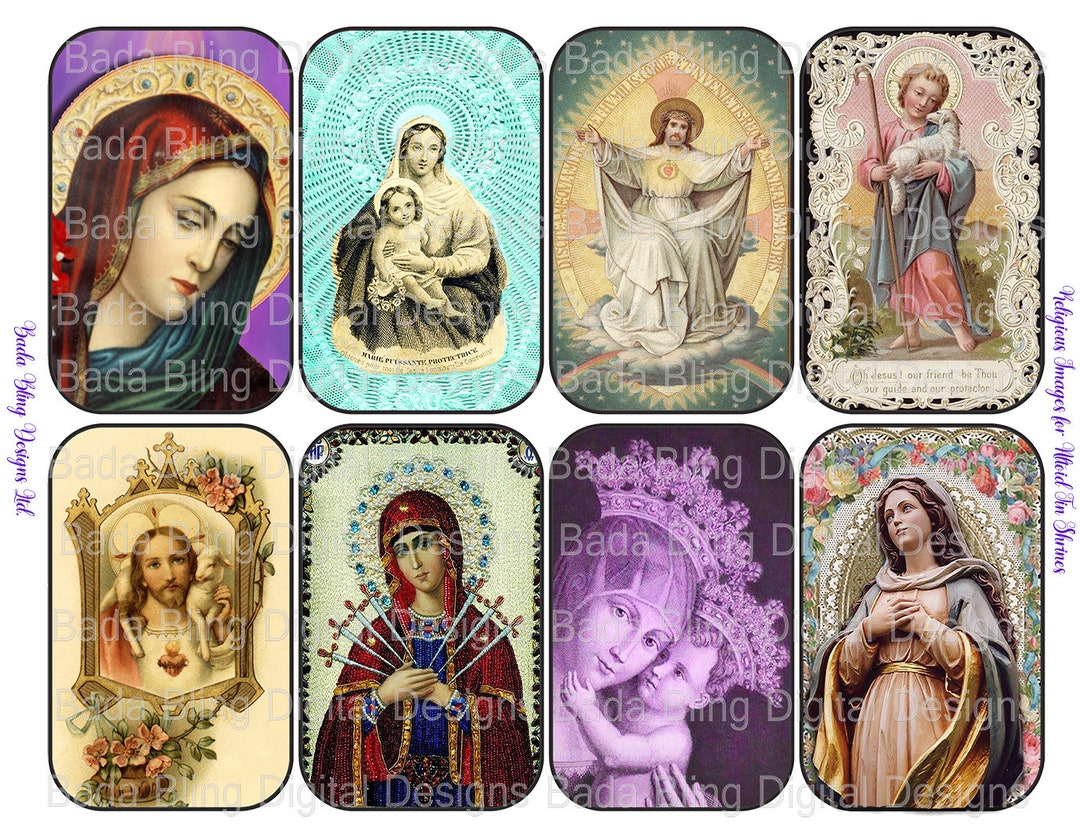 Religious Images for Altoid Tin Shrines,altoid Tin Inserts,gift Tags ...