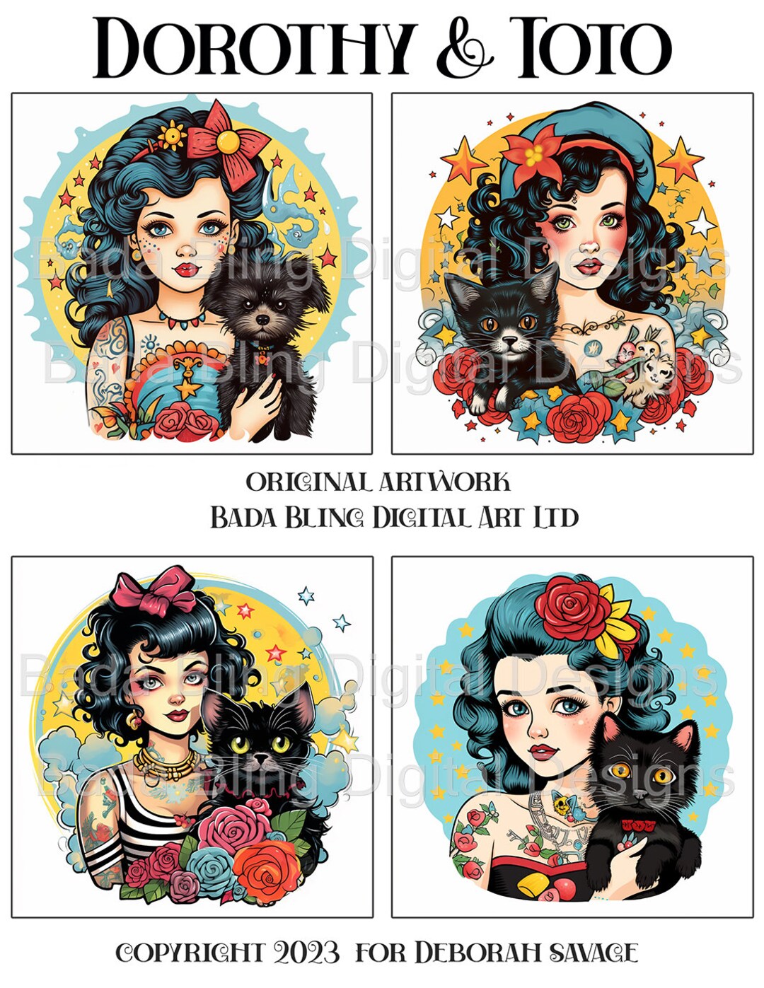 Dorothy and Toto Mixed Media Art, INSTANT DOWNLOAD, the Wizard of Oz ...