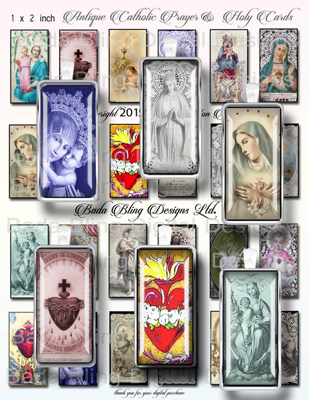 1 X 2, Catholic Prayer Cards & Holy Cards, INSTANT DOWNLOAD at Checkout ...