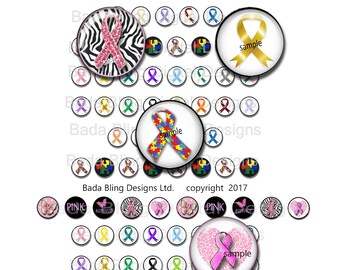 Cancer Ribbon Puzzle - Etsy