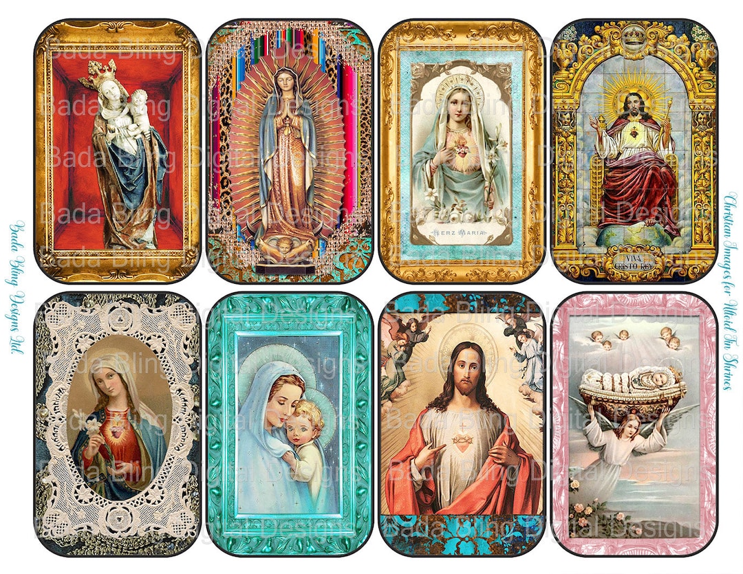 Christian Images for Altoid Tin Shrines Altoid Tin Inserts INSTANT ...