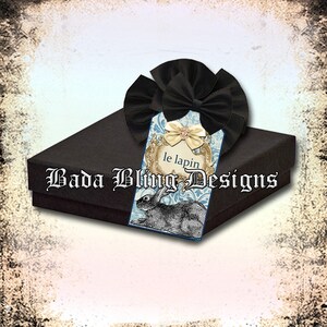 French Blue Printable Gift Tags, Tag Collage Sheets, INSTANT Download ...