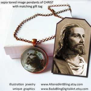 Jesus Christ Tags in Sepia, Tag Collage Sheets, INSTANT Download at ...