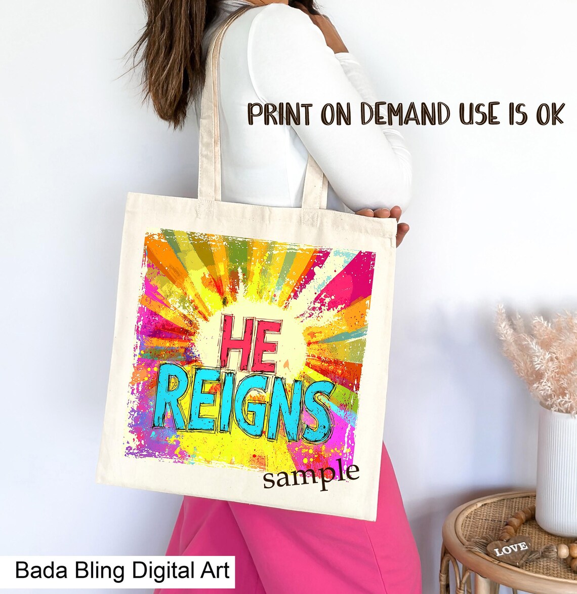 Jesus Christ He Reigns INSTANT DOWNLOAD Print on Demand Use OK ...