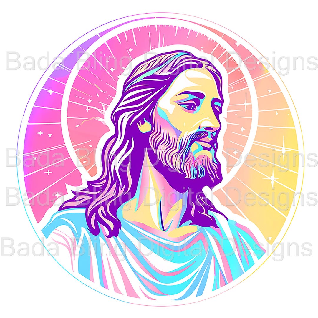 Jesus Christ INSTANT DOWNLOAD Religious Art Print on Demand Use OK ...