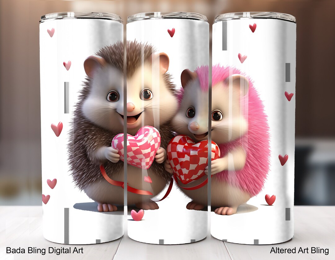 Hello Possums 20 Ounce Tumbler Wrap Precious Possums Original Art Small ...