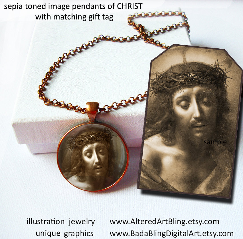 25mm Circles Jesus Christ Religious Collage Sheetscatholic - Etsy