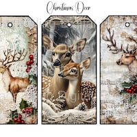 Vintage Christmas Gift Tags – Printable Holiday Labels | Merry ...