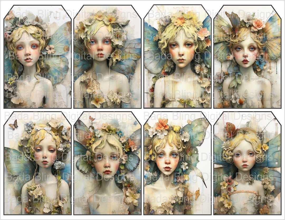 Garden Fairies Gift Tags, Cottage Core Tags, Instant Downloads at ...