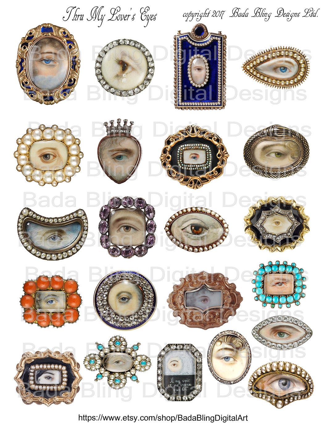 Victorian Lover's Eyes 2victorian Erageorgian Erafor - Etsy