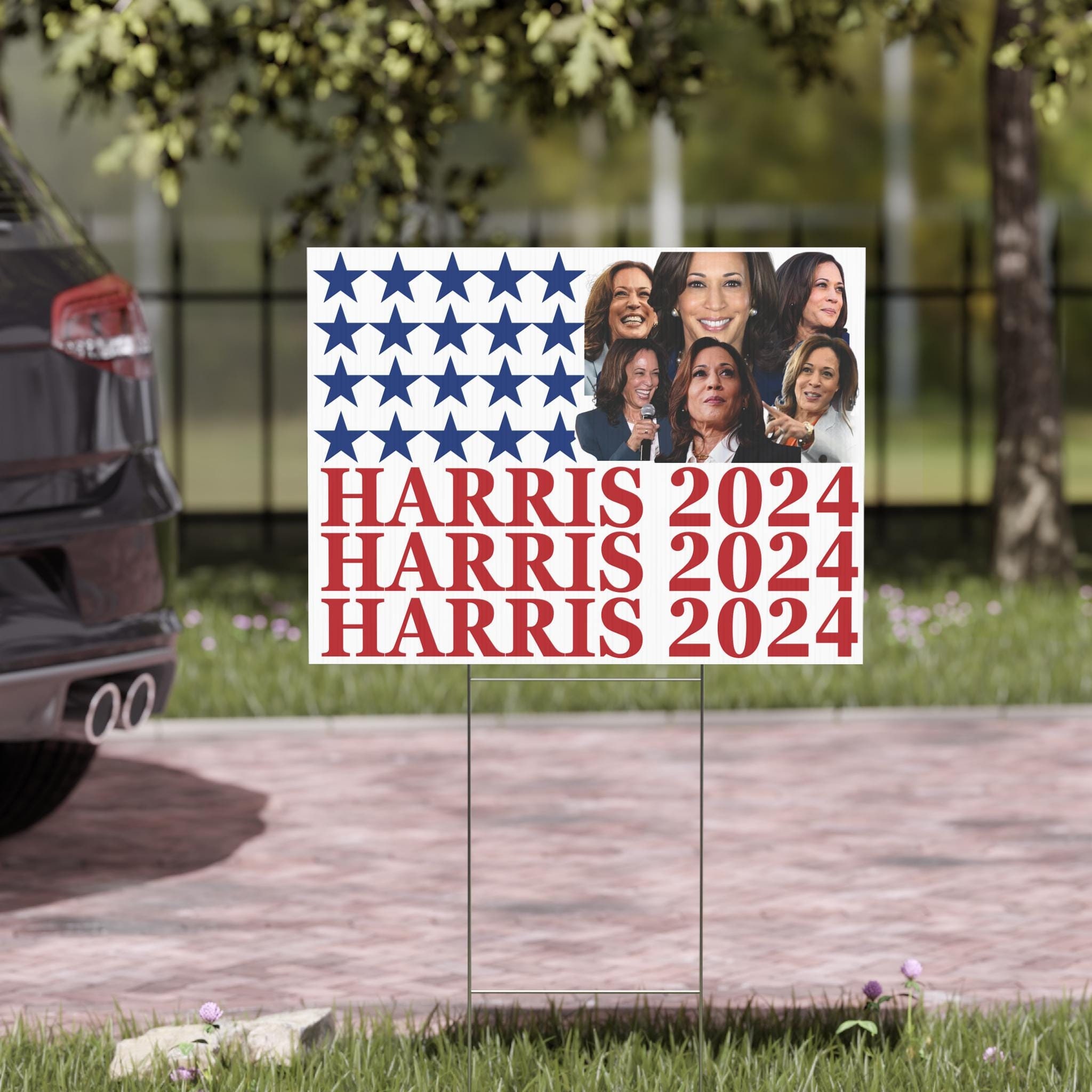 Kamala Harris Yard Sign 2024, Kamala Harris Flag 2024 Yard Sign Flag ...