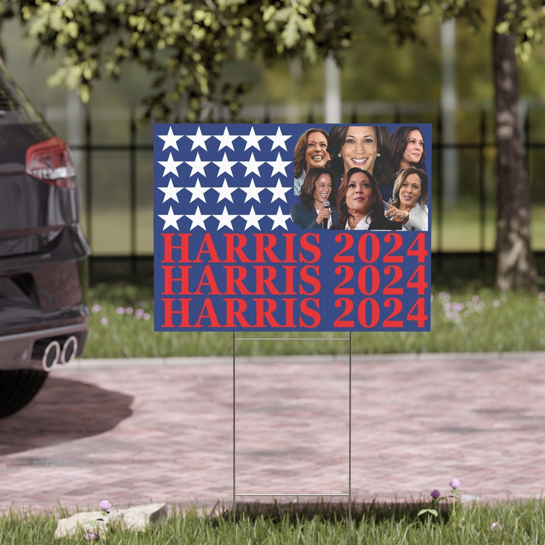 Kamala Harris Yard Sign 2024, Kamala Harris Flag 2024 Yard Sign Flag ...