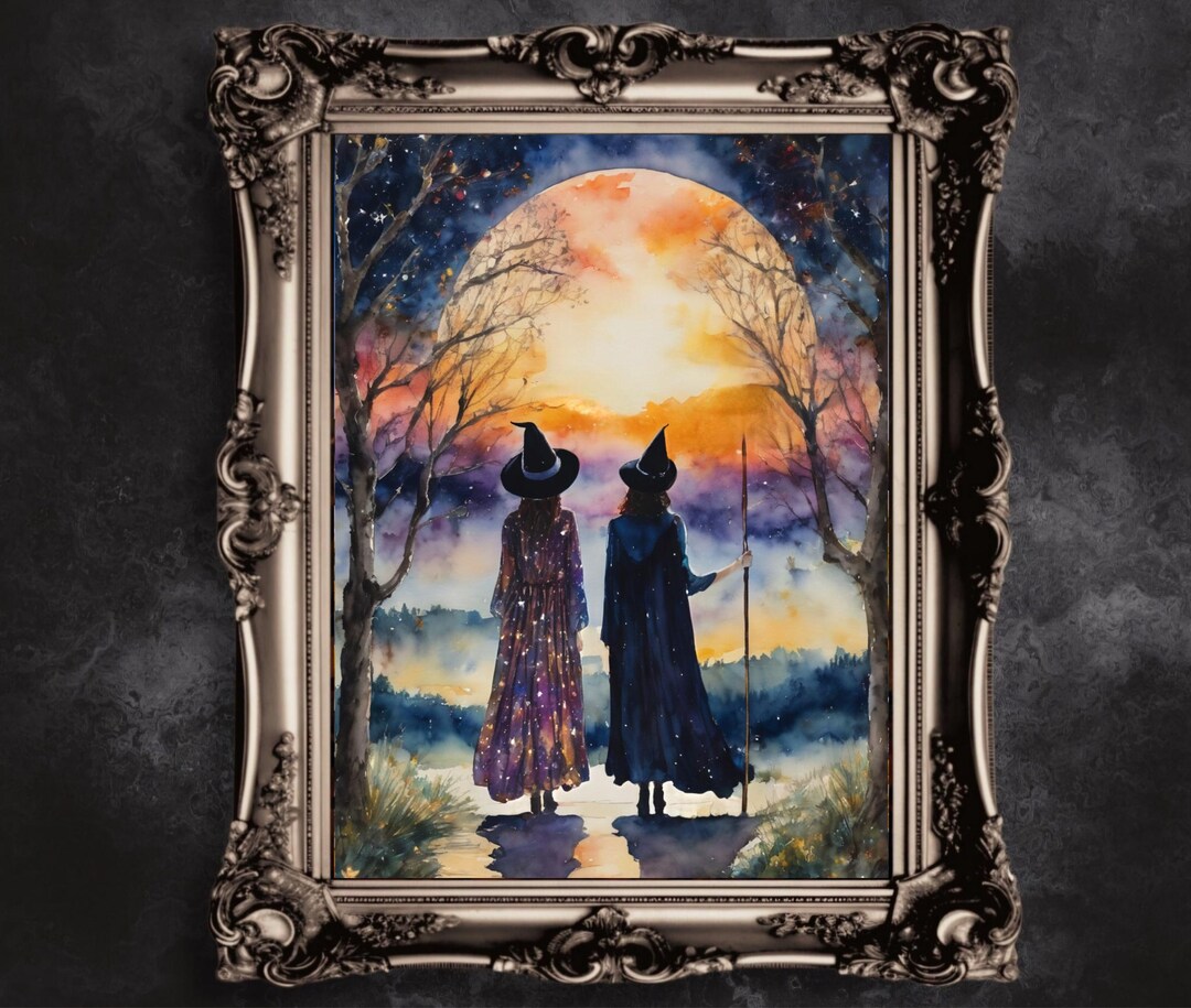 8x10" Appreciation ~ Best Witch Friends Watch the Moon Rise | Altar ...