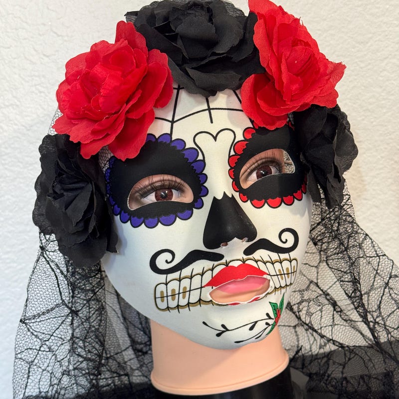 Dia De Los Muertos Mask - Etsy