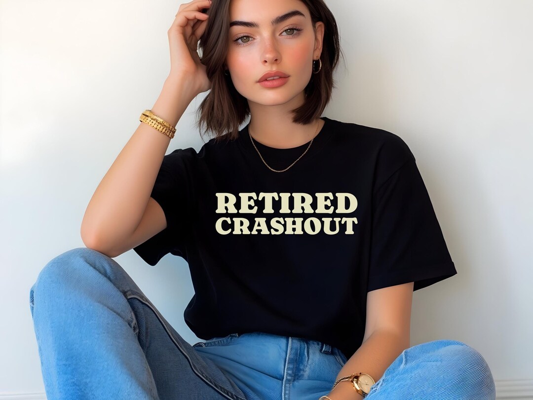Retired Crashout Shirt Viral Tiktok Trend Tee | Retro Graphic T-shirt ...