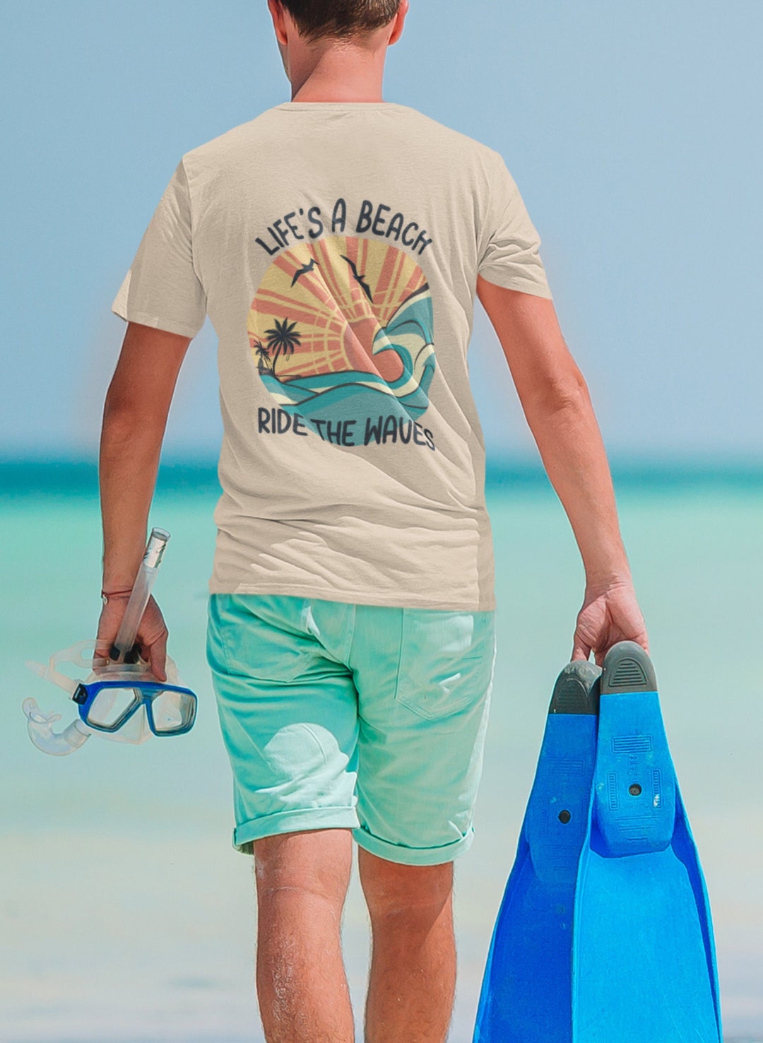 Retro Beach Shirt, Life is A Beach Tshirt, Vacation Shirt, Summer Shirt ...