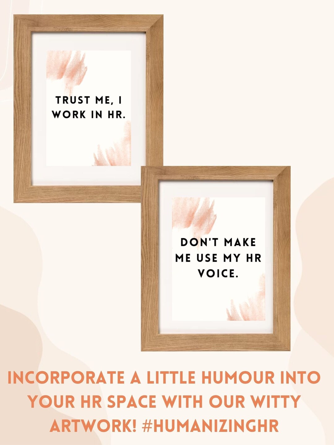 Human Resources Wall Art Witty & Aesthetic Inspirational HR Decor for ...