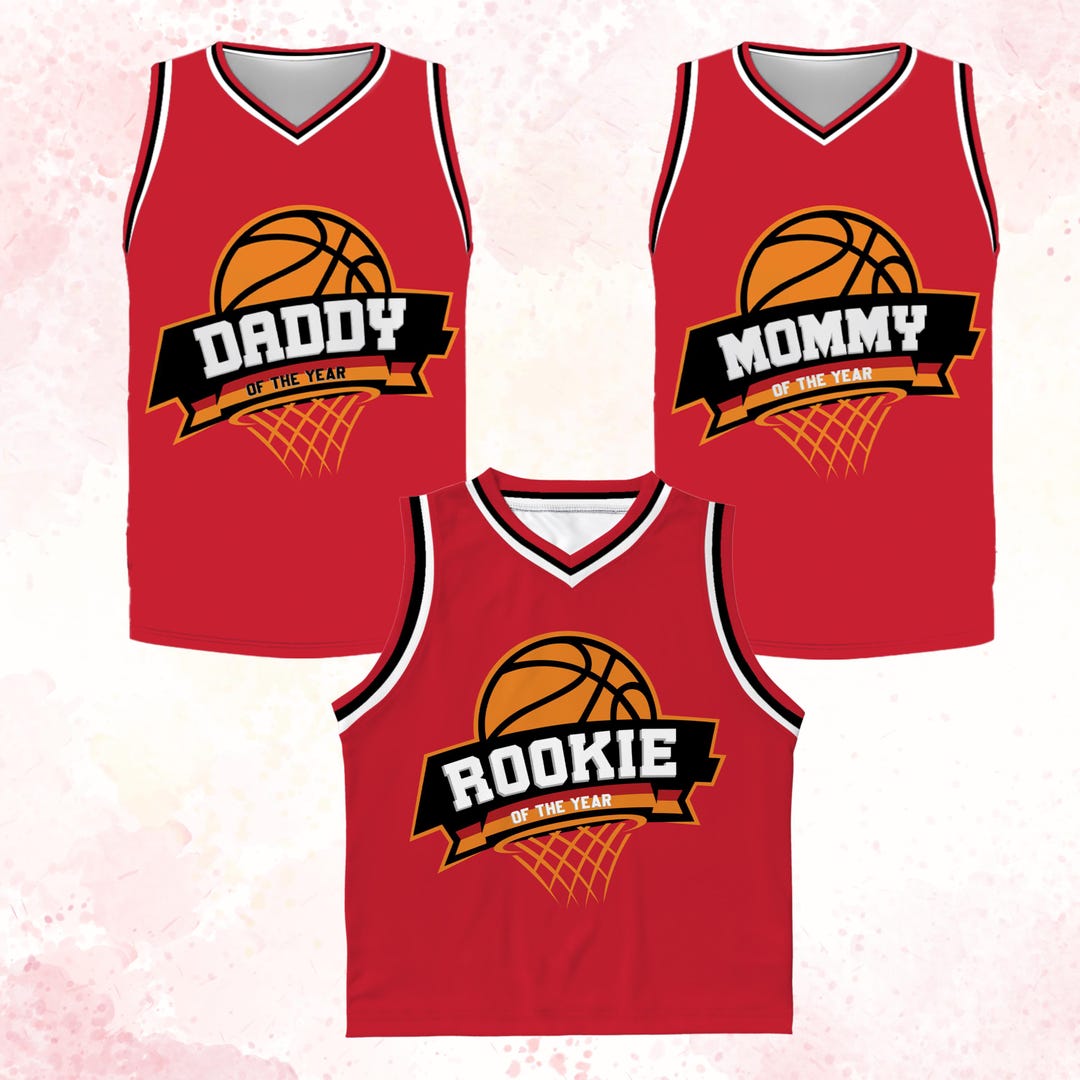 Personalized Daddy Mommy of the Rookie Basketball Jersey, Custom Name ...