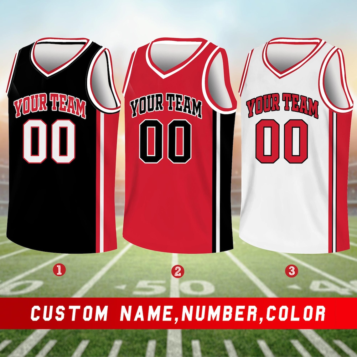 Custom Team Name and Number Basketball Jersey, Personalized Basketball ...