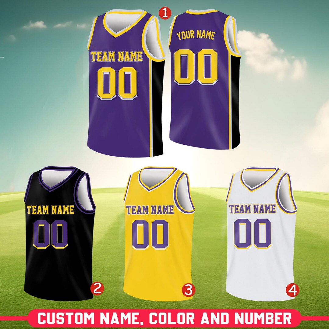 Custom Basketball Jersey Team Name & Number, Basketball Jersey Team ...