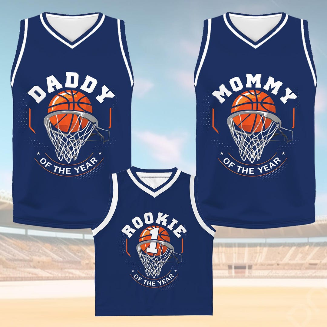 Personalized Daddy Mommy of the Rookie Basketball Jersey, Custom Name ...