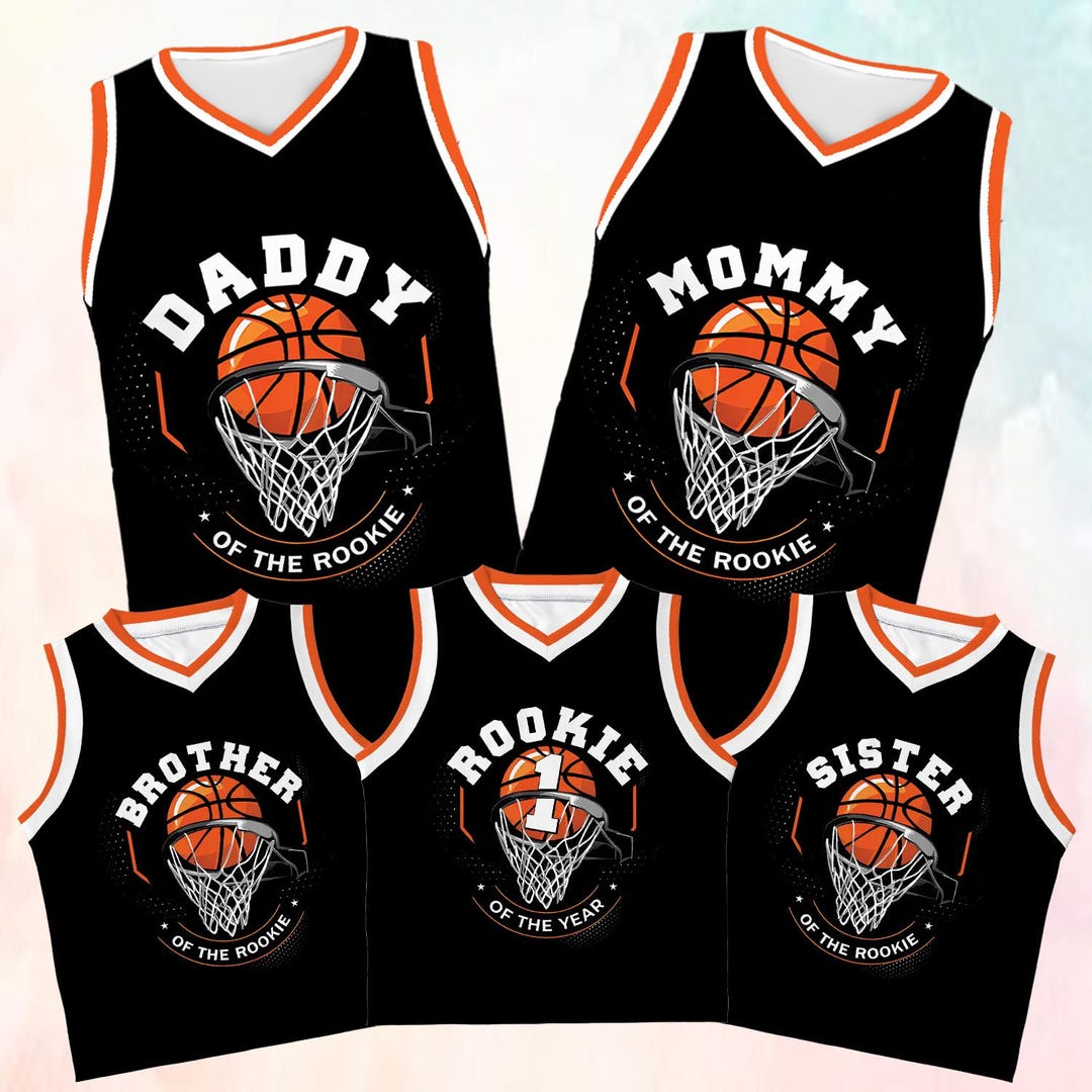 Personalized Daddy Mommy of the Rookie Basketball Jersey, Custom Name ...
