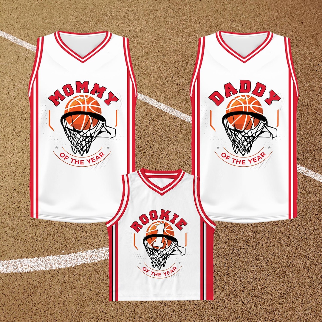 Personalized Daddy Mommy of the Rookie Basketball Jersey, Custom Name ...