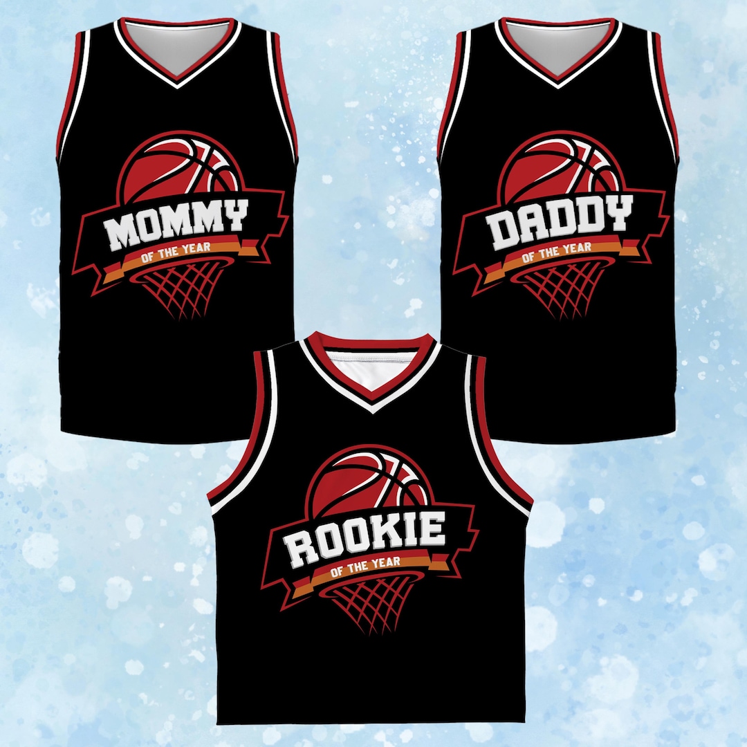 Personalized Daddy Mommy of the Rookie Basketball Jersey, Custom Name ...