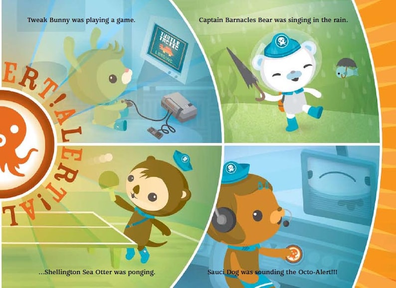 The Octonauts and the Frown Fish Illustrated Children's - Etsy