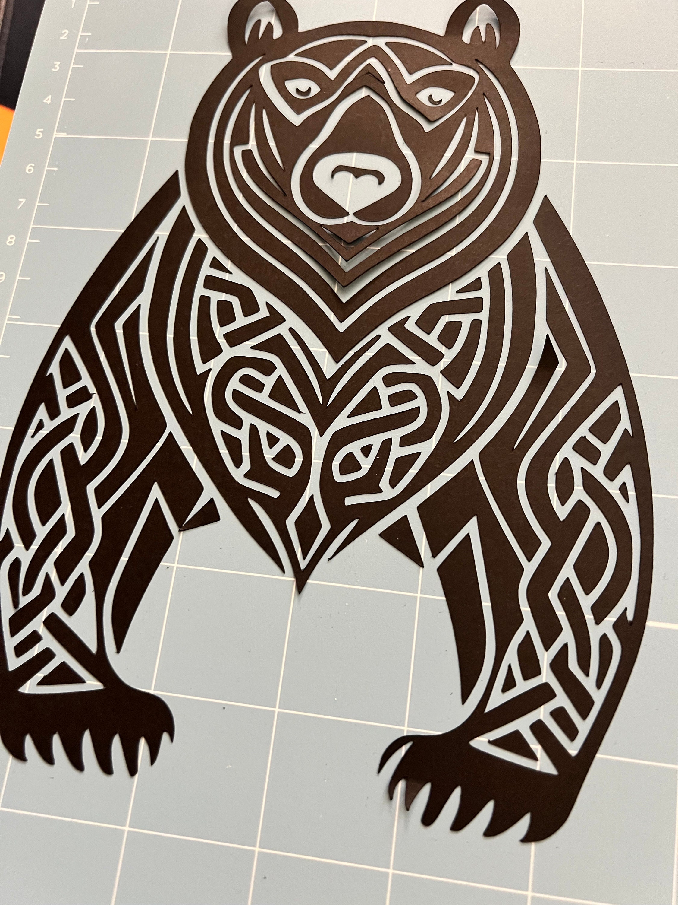 CELTIC TATTOO SVG - Celtic Bear Looking Head on | Flash - Coloring - Knots - Fantasy - Irish ...