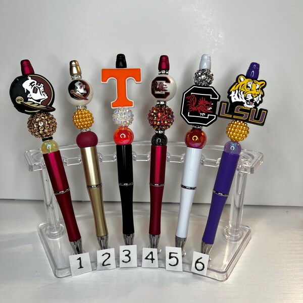 Beaded Sports Team Pens - Etsy