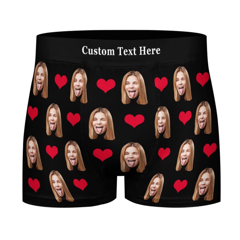 Personalized Face Boxers, Custom Underwear for Men, Photo Boxer Briefs ...