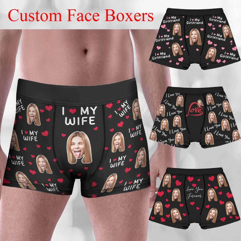 Custom Boxers With Face Personalized - Etsy