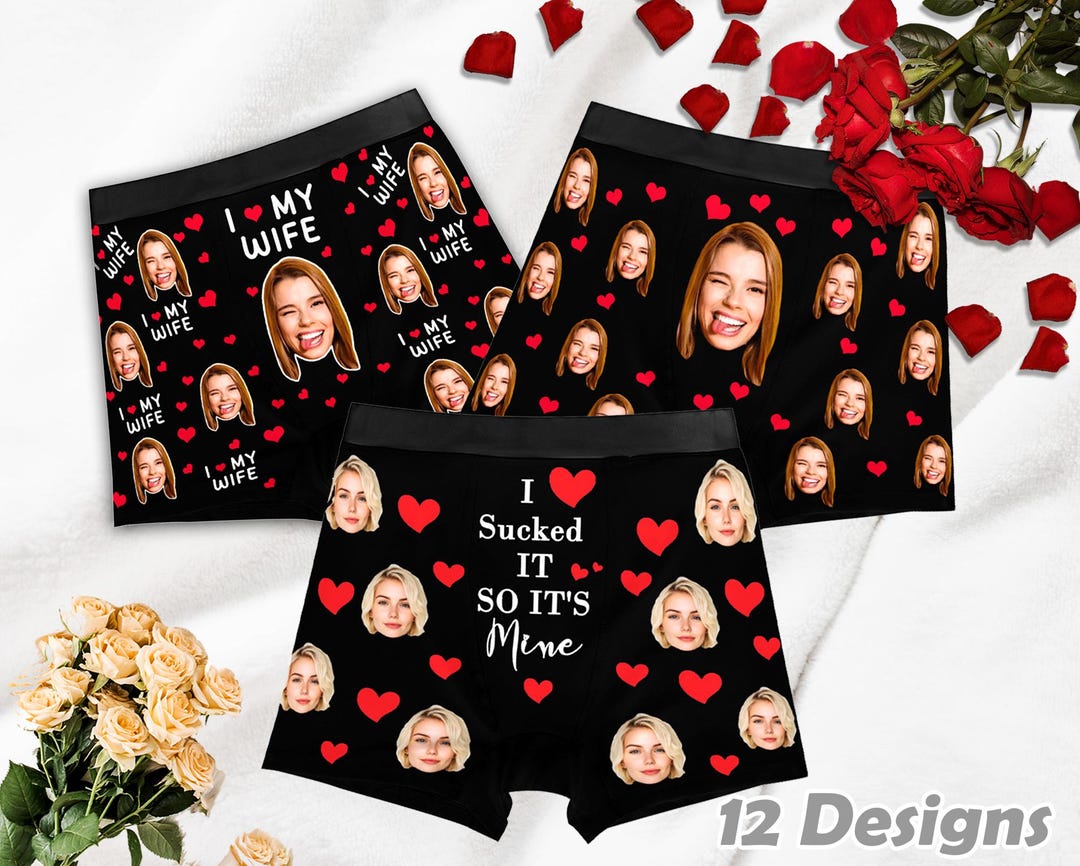 Custom Boxers, Custom Underwear With Face, Picture Boxer Valentine's ...