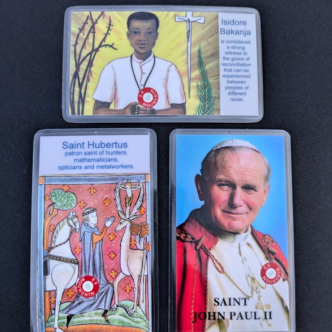 Holy Cards With Second Class Relics - Etsy
