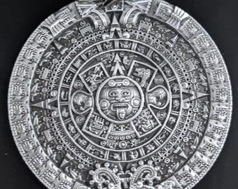 Beaded Aztec Calendar Medallion - Etsy