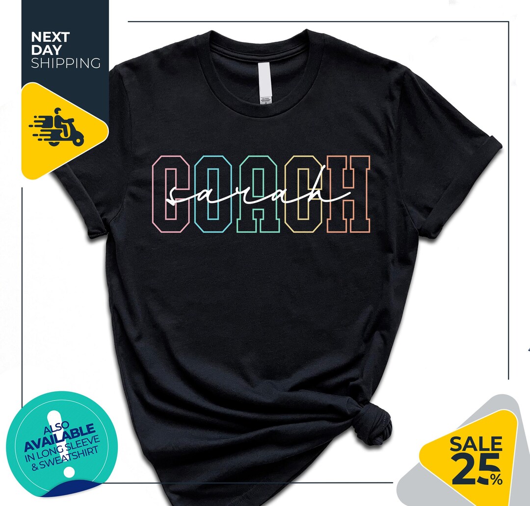 Personalized Coach Shirt | Custom Coach Gift | Cheer Coach Shirt ...