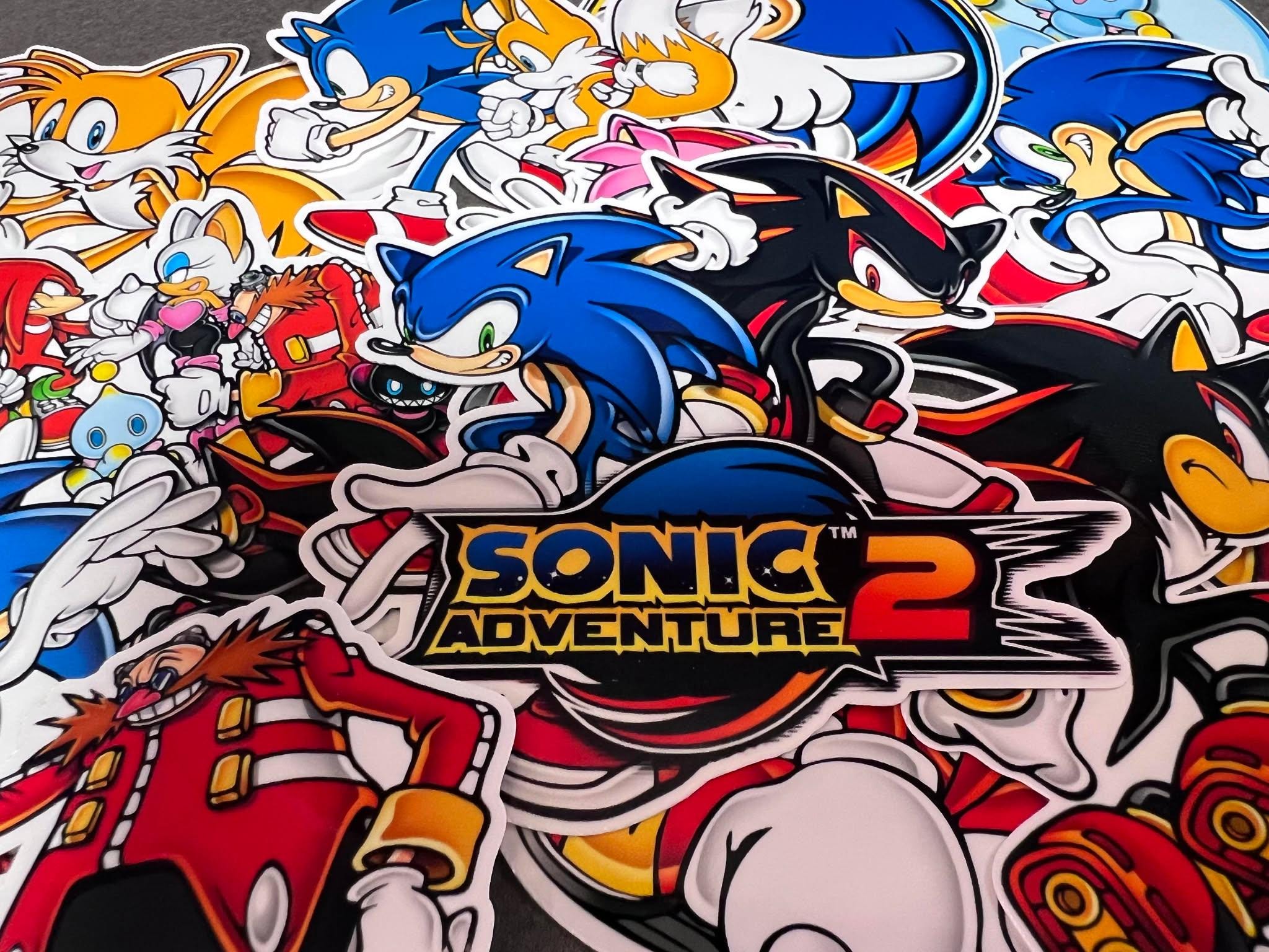 Sonic the Hedgehog Vinyl Stickers: Waterproof Laptop, Console, Water ...
