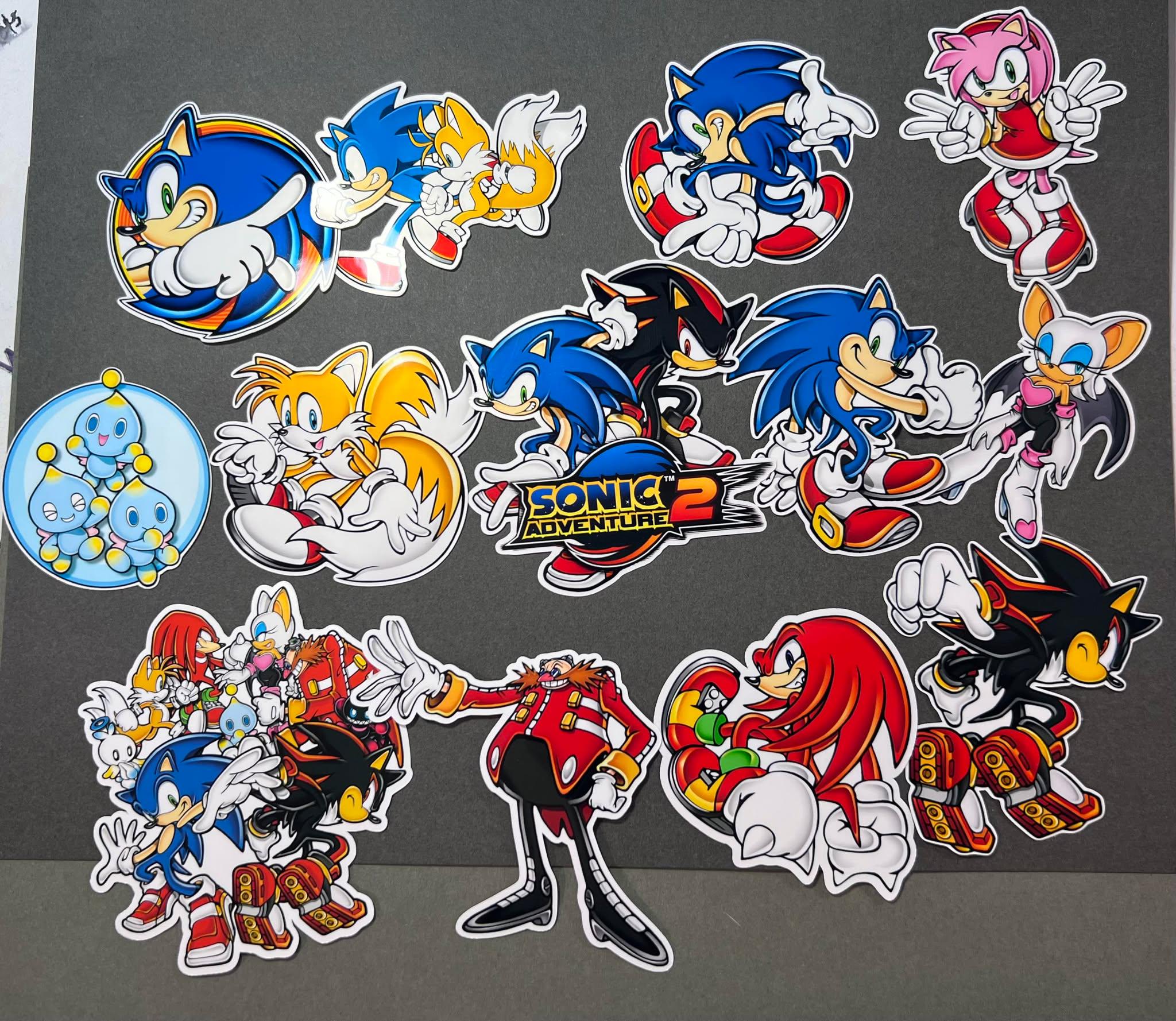 Sonic the Hedgehog Vinyl Stickers: Waterproof Laptop, Console, Water ...